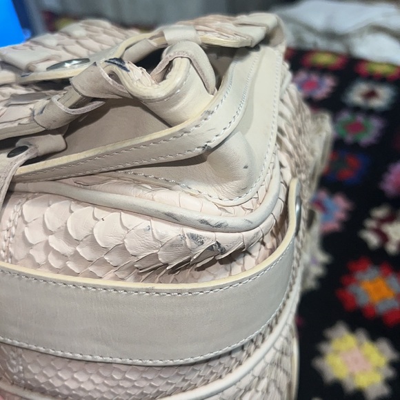 Bags | Chloe Vintage Y2k Off White Python And Leather Medium Silverado ...